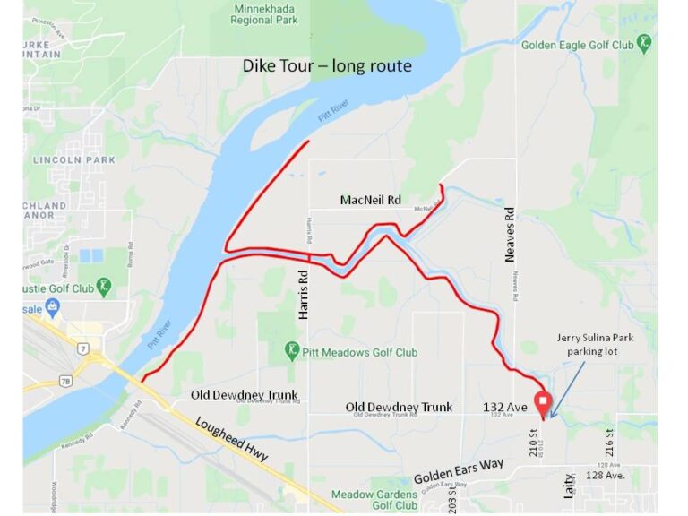 Maple Ridge & Pitt Meadows local bike routes