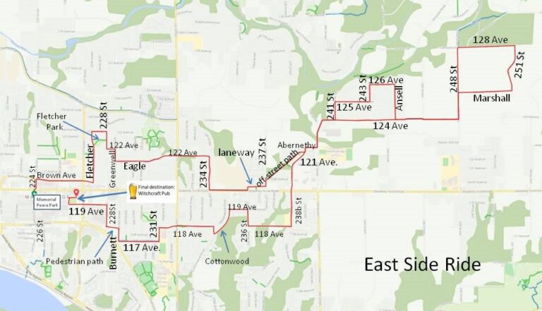 Maple Ridge & Pitt Meadows local bike routes