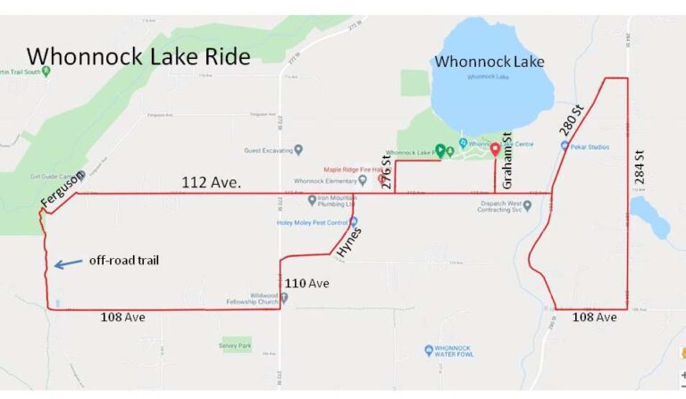 Maple Ridge & Pitt Meadows local bike routes